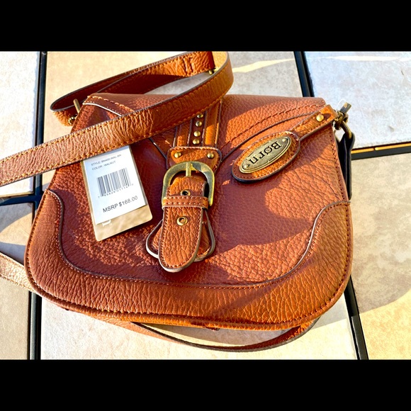 Born | Bags | Born Walnut Pebbled Leather Saddle Bag Nwt | Poshmark